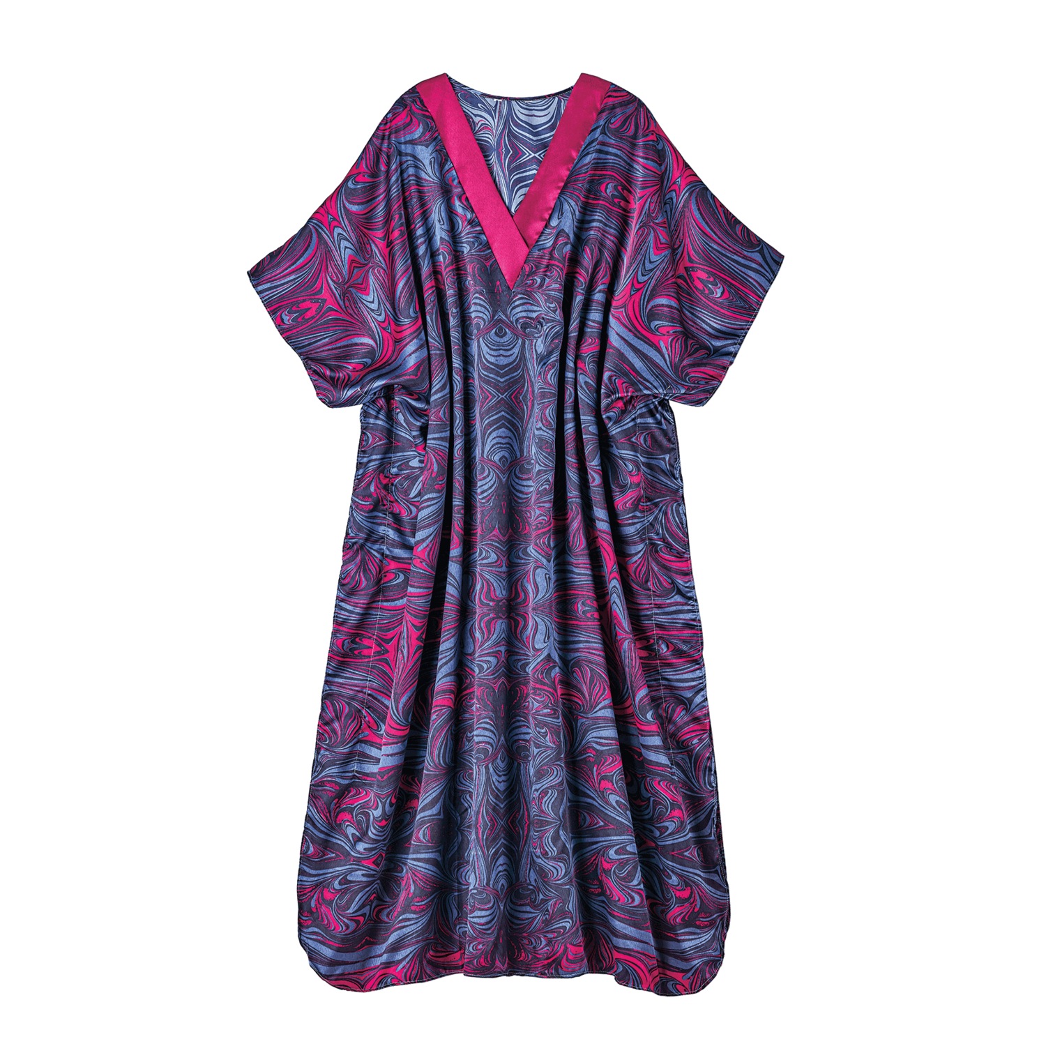 Long Satin Caftan | Carol Wright