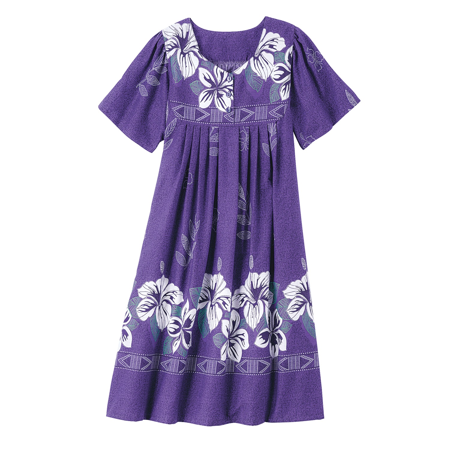 Border Print Patio Dress | Carol Wright