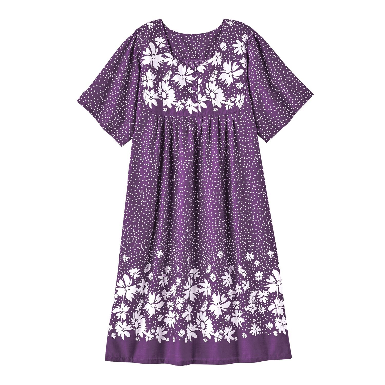 Border Print Patio Dress | Carol Wright