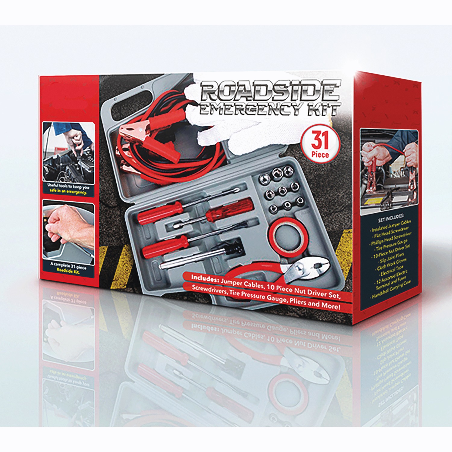 31-Piece Roadside Emergency Kit | Carol Wright