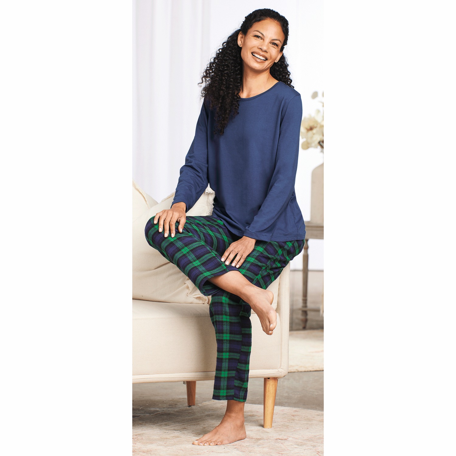 Women's Plaid Flannel PJ Set | Carol Wright