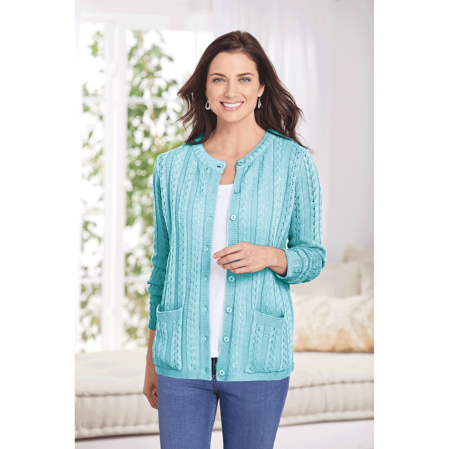 Cable Knit Cardigan | Carol Wright