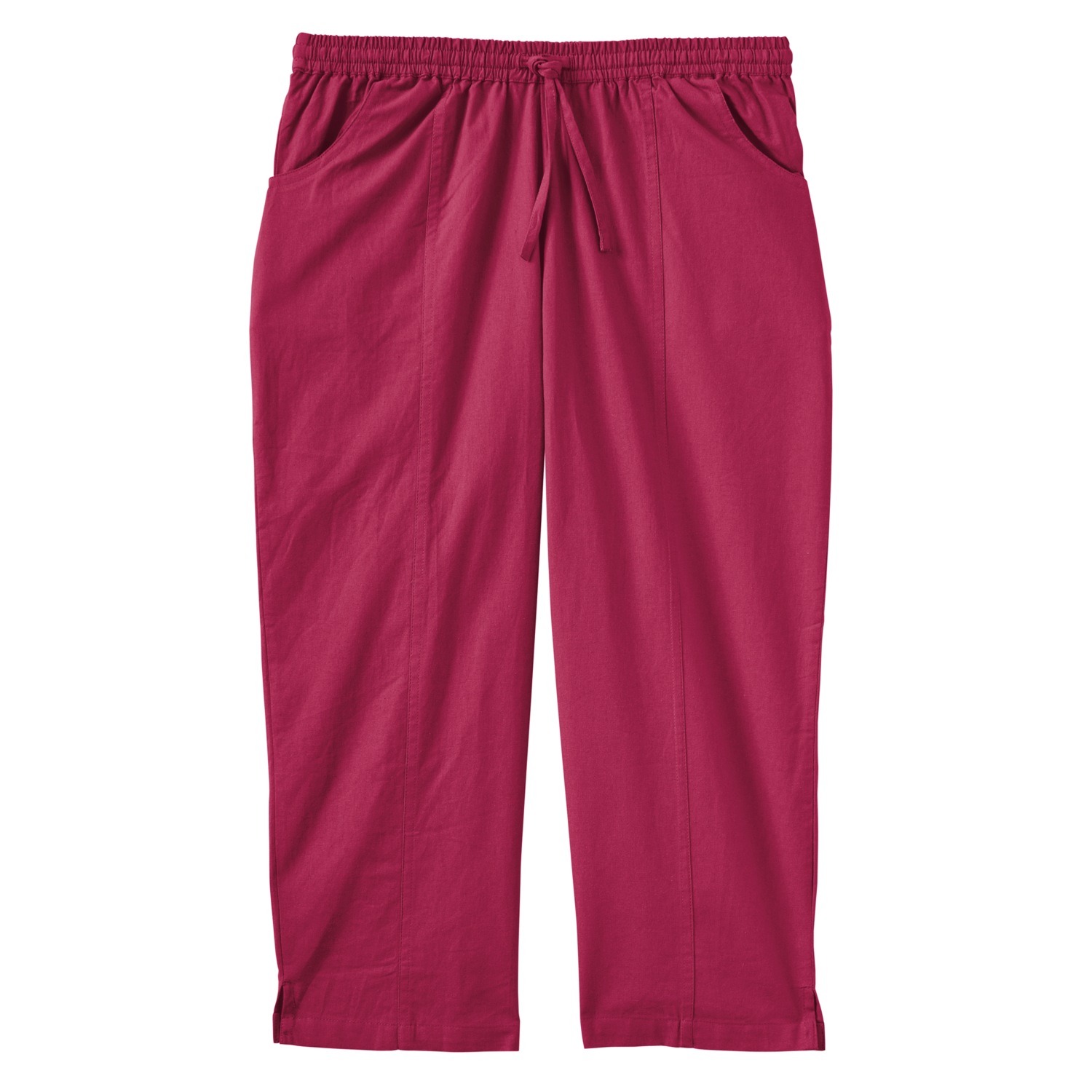 Drawstring Cotton Capris | Carol Wright