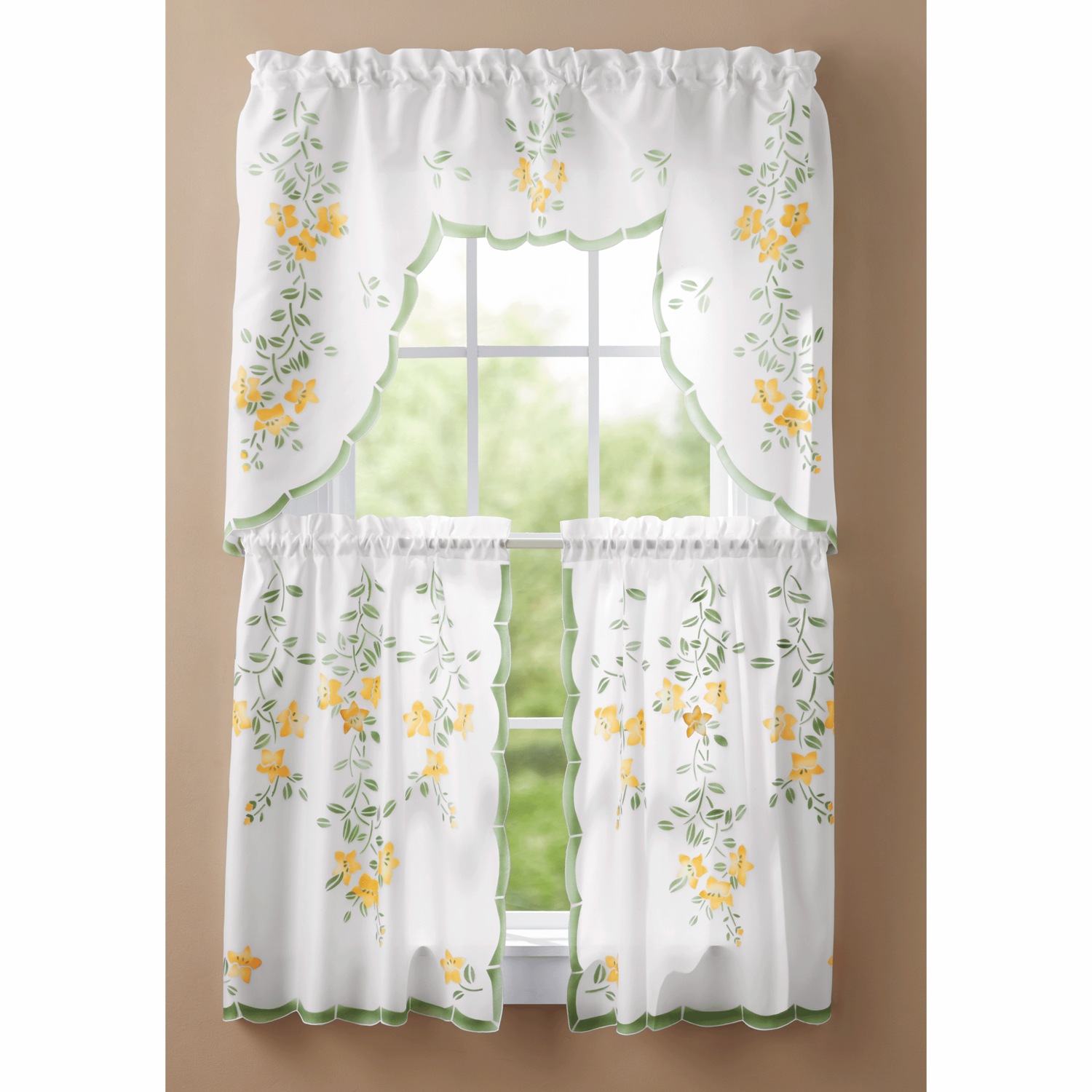 Floral Café Curtain Set | Carol Wright