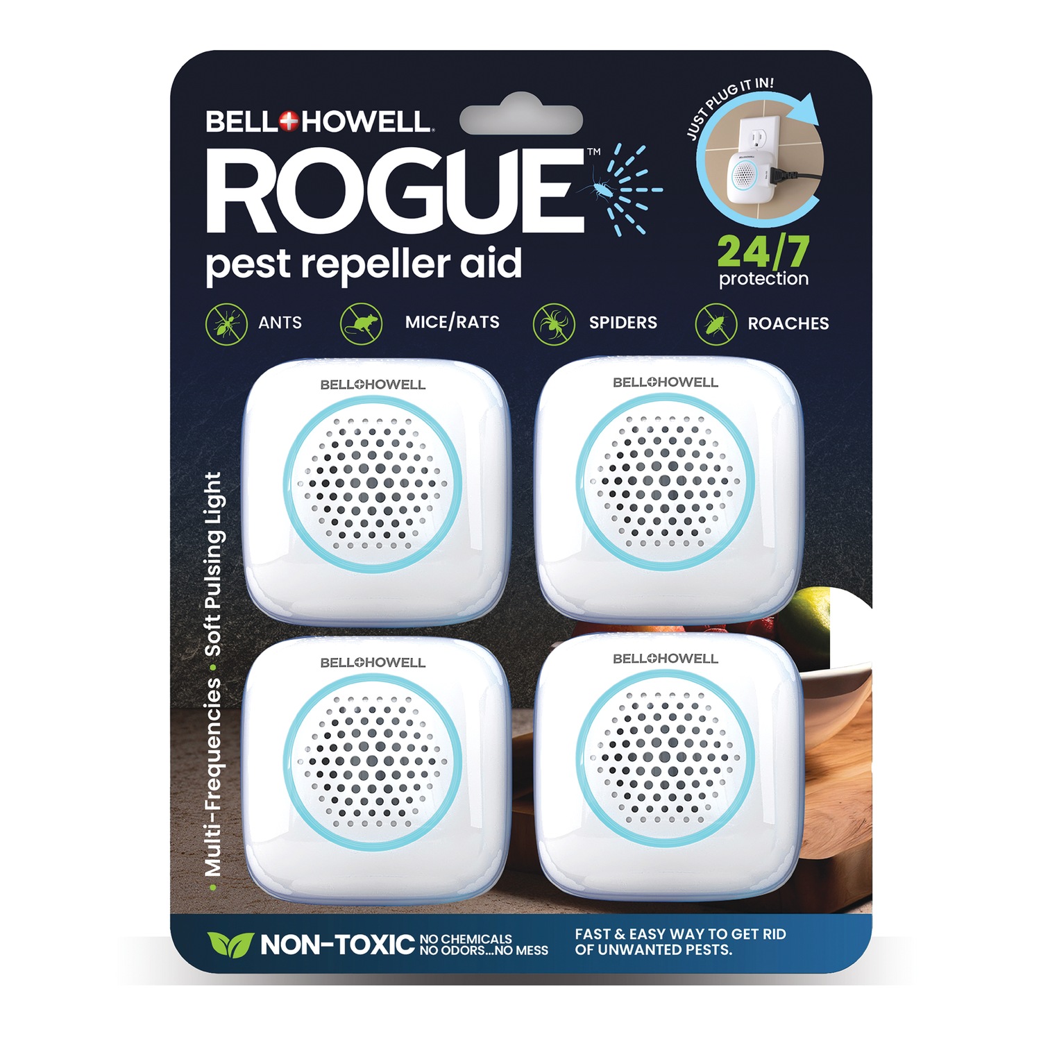 Bell+Howell Rogue Pest Repeller Aid 4-pack | Carol Wright