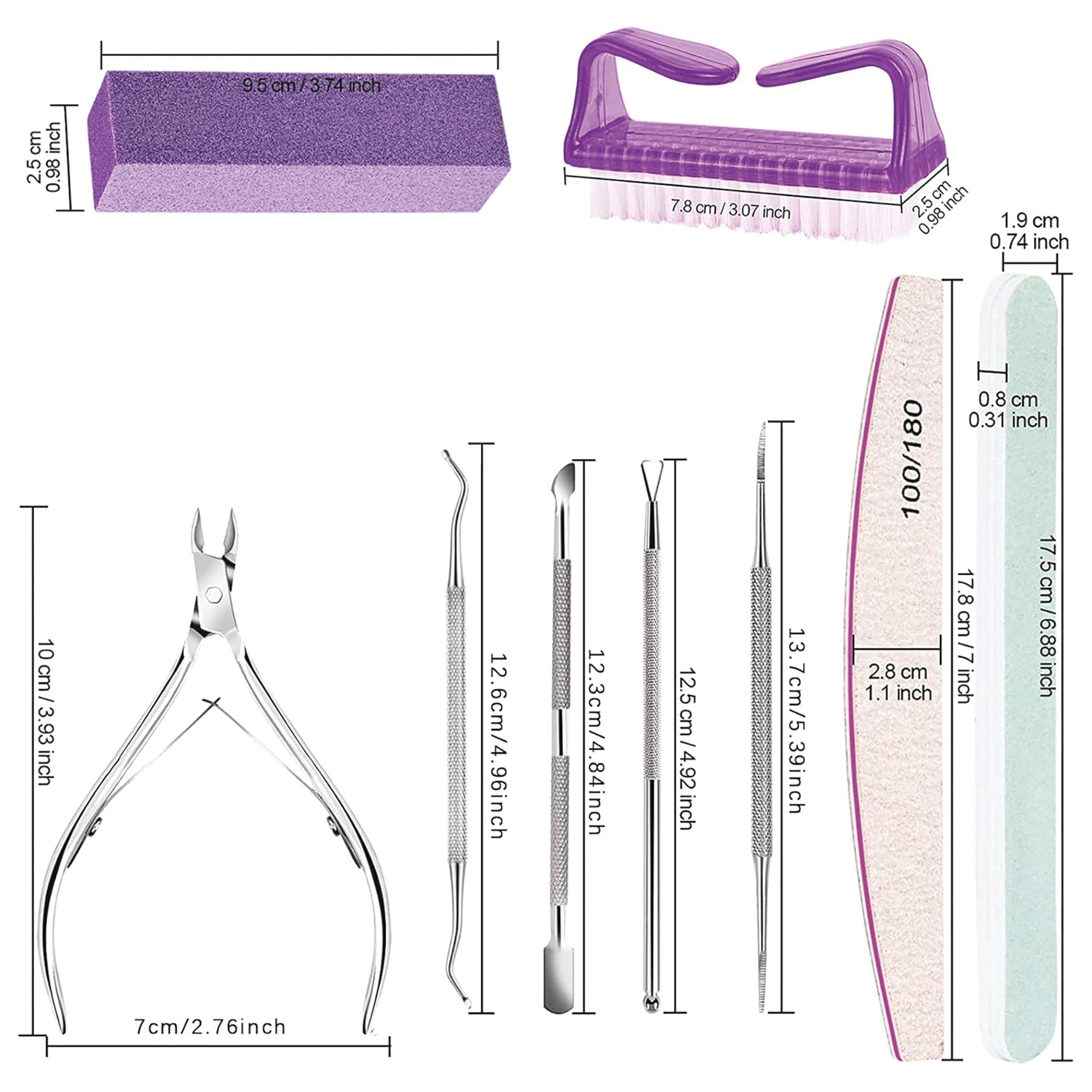 12-Piece Mani/Pedi Nail Care Travel Kit | Carol Wright