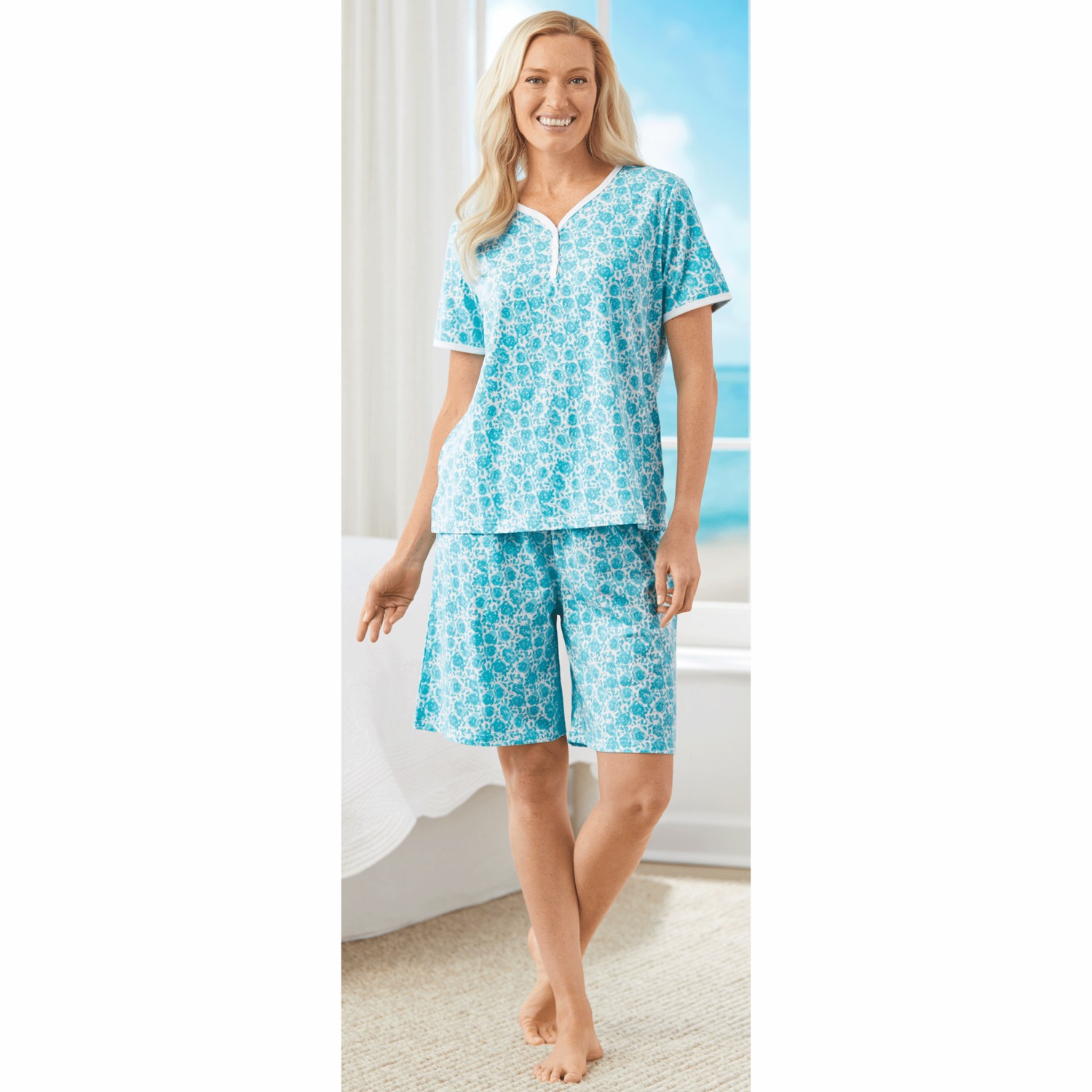 Print Shorty Pajama | Carol Wright