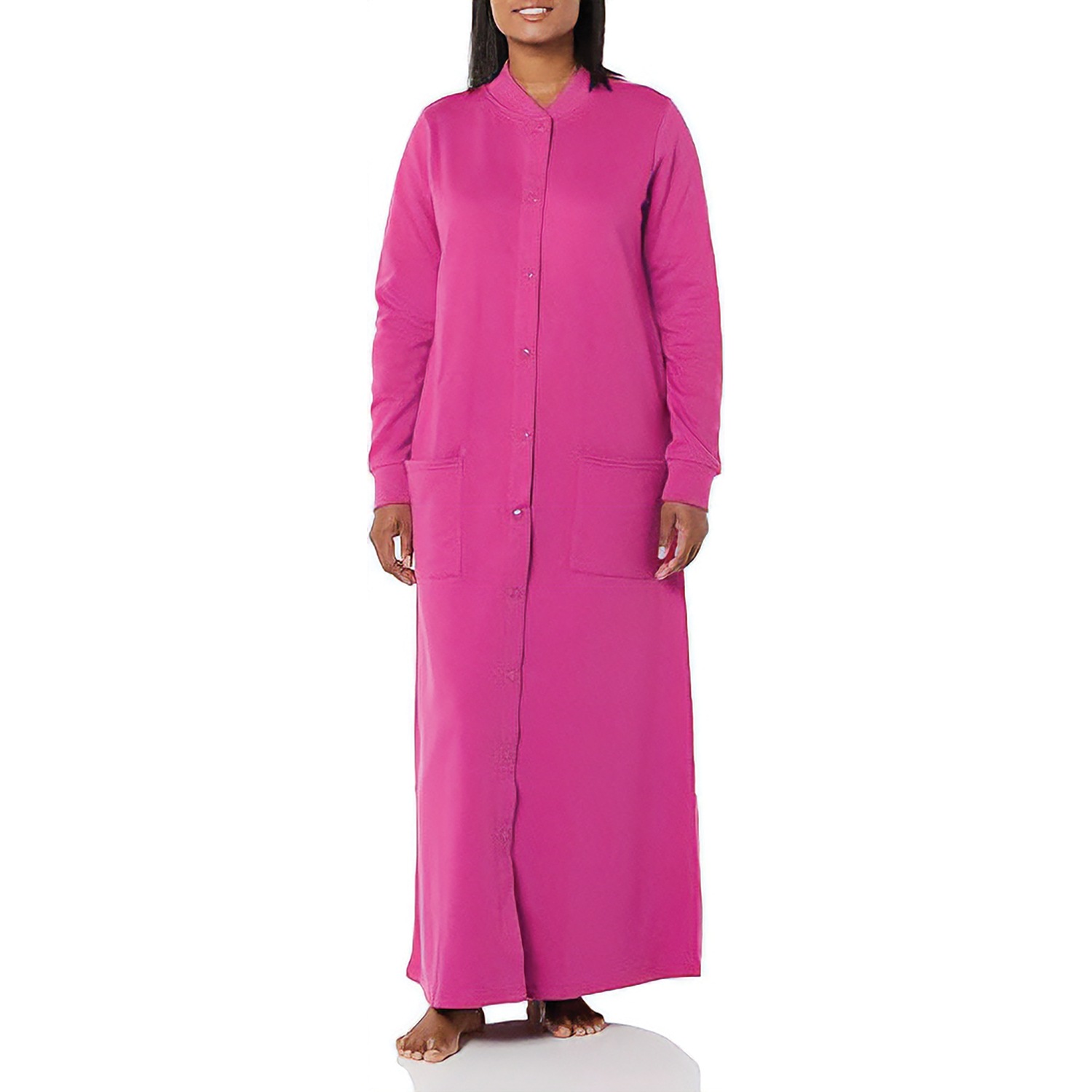 Solid Snap Front Robe | Carol Wright