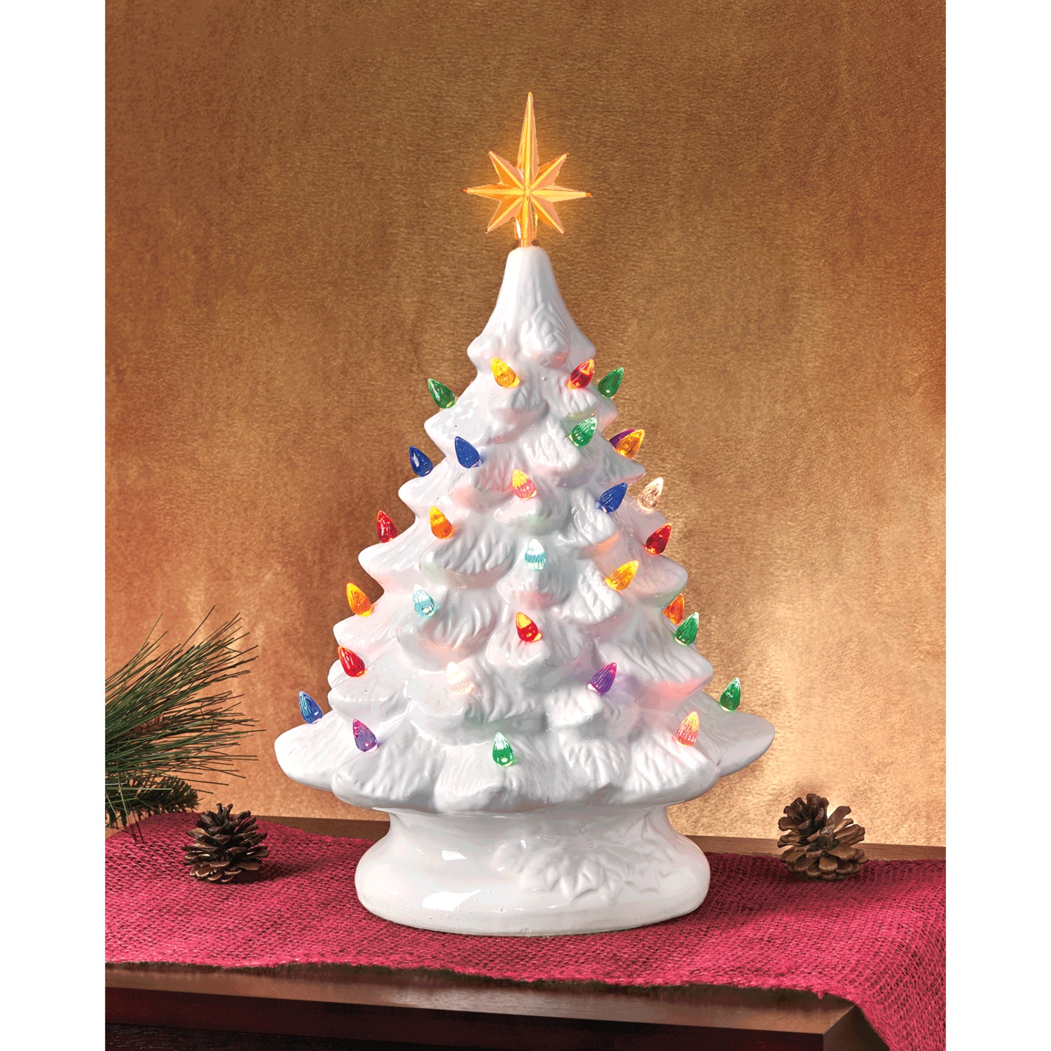 12" Ceramic Christmas Tree | Carol Wright