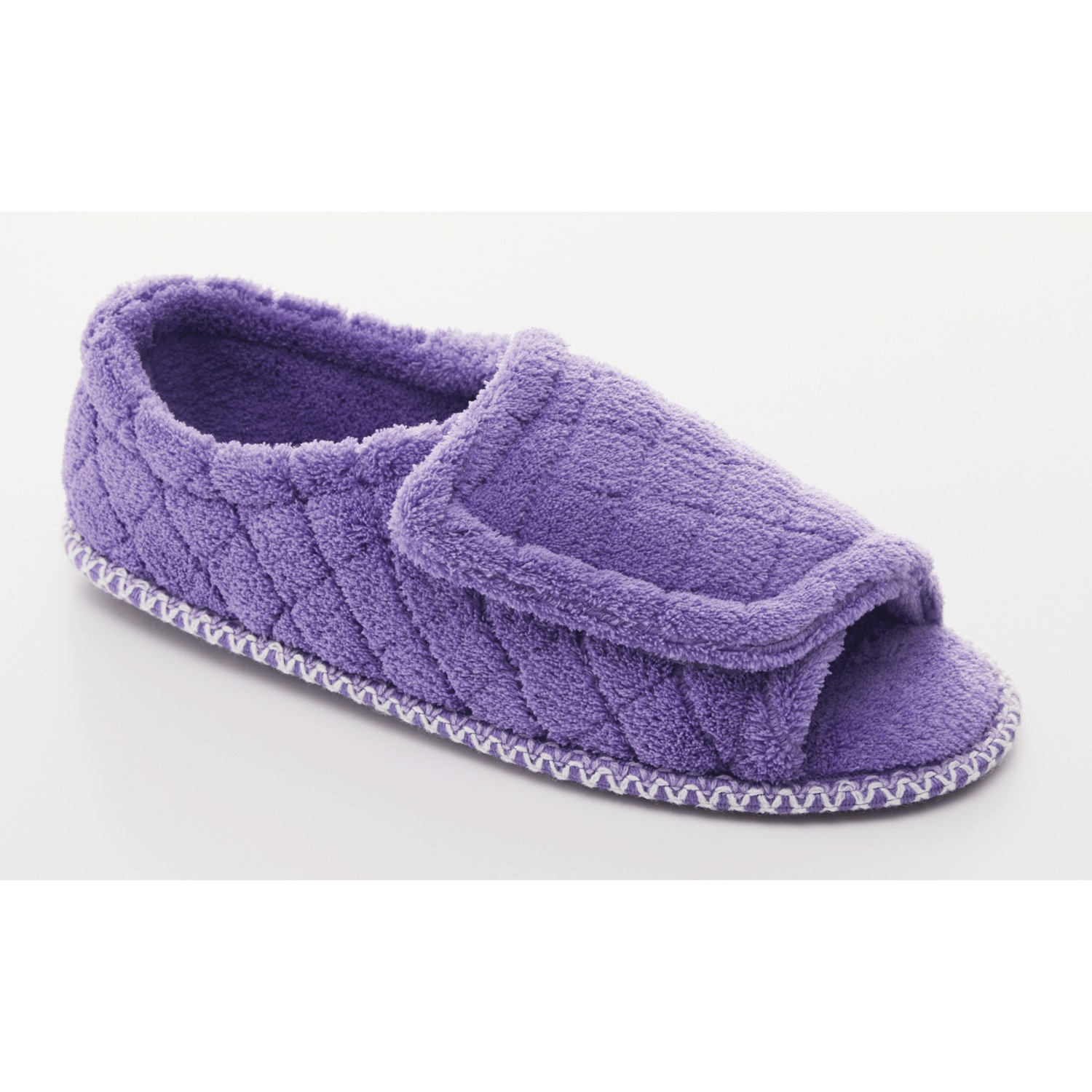 Ladies' Open Toe, Quilted Slipper | Carol Wright