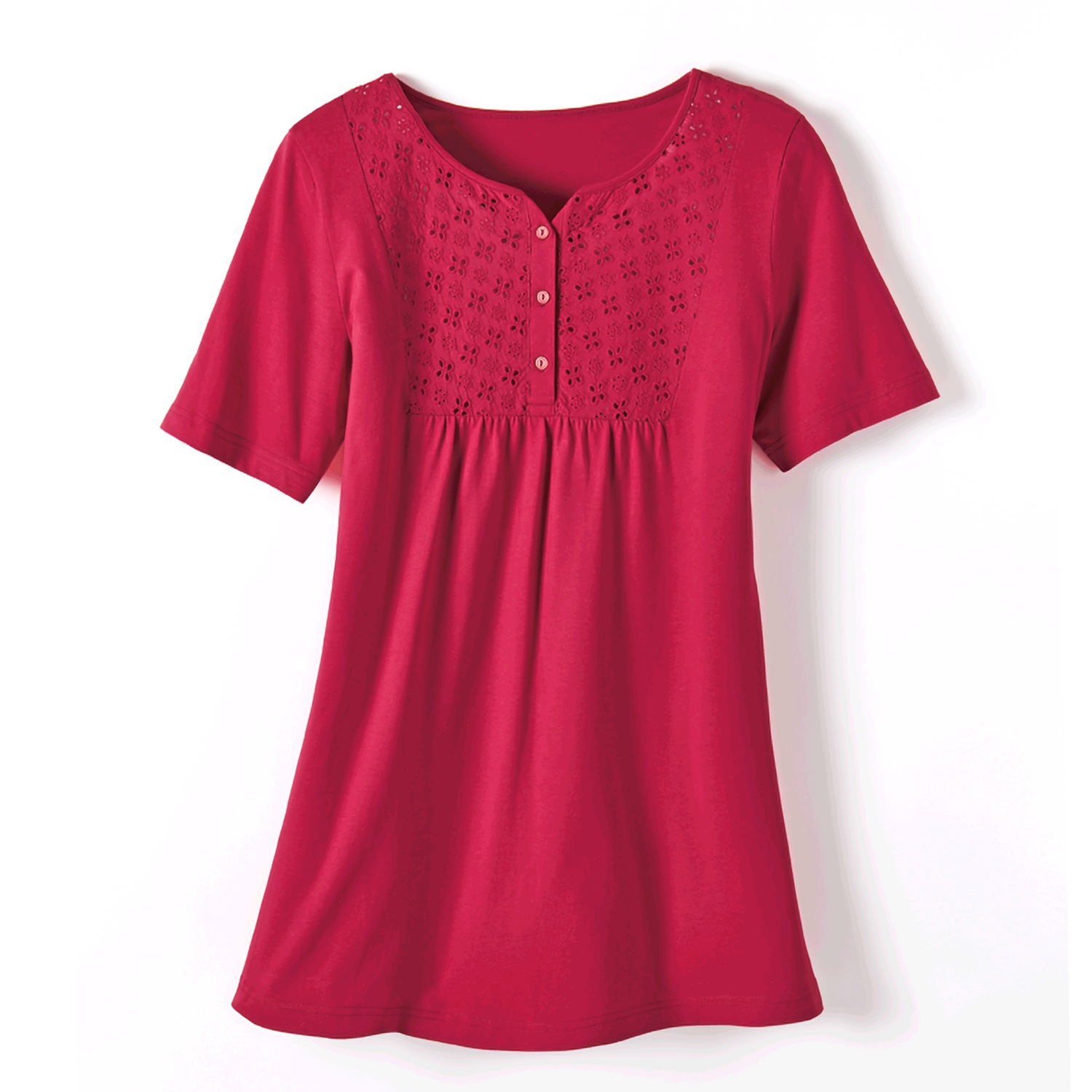 Eyelet Yoke Tunic | Carol Wright