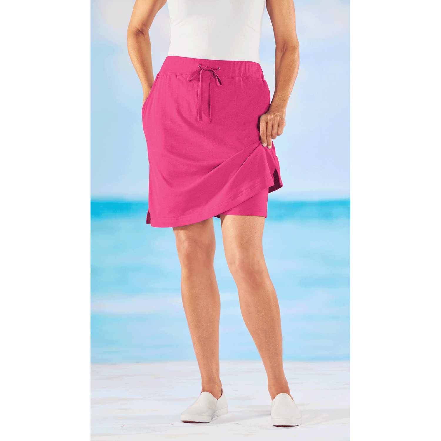 Knit Skort - Solid | Carol Wright