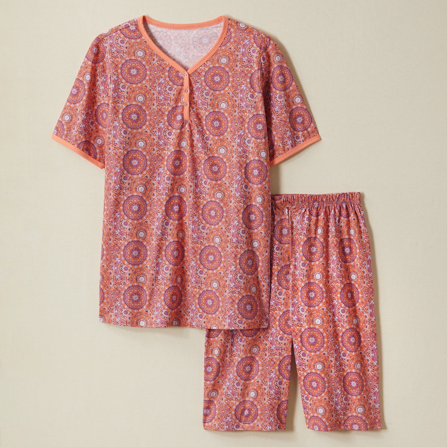 Print Shorty Pajama | Carol Wright