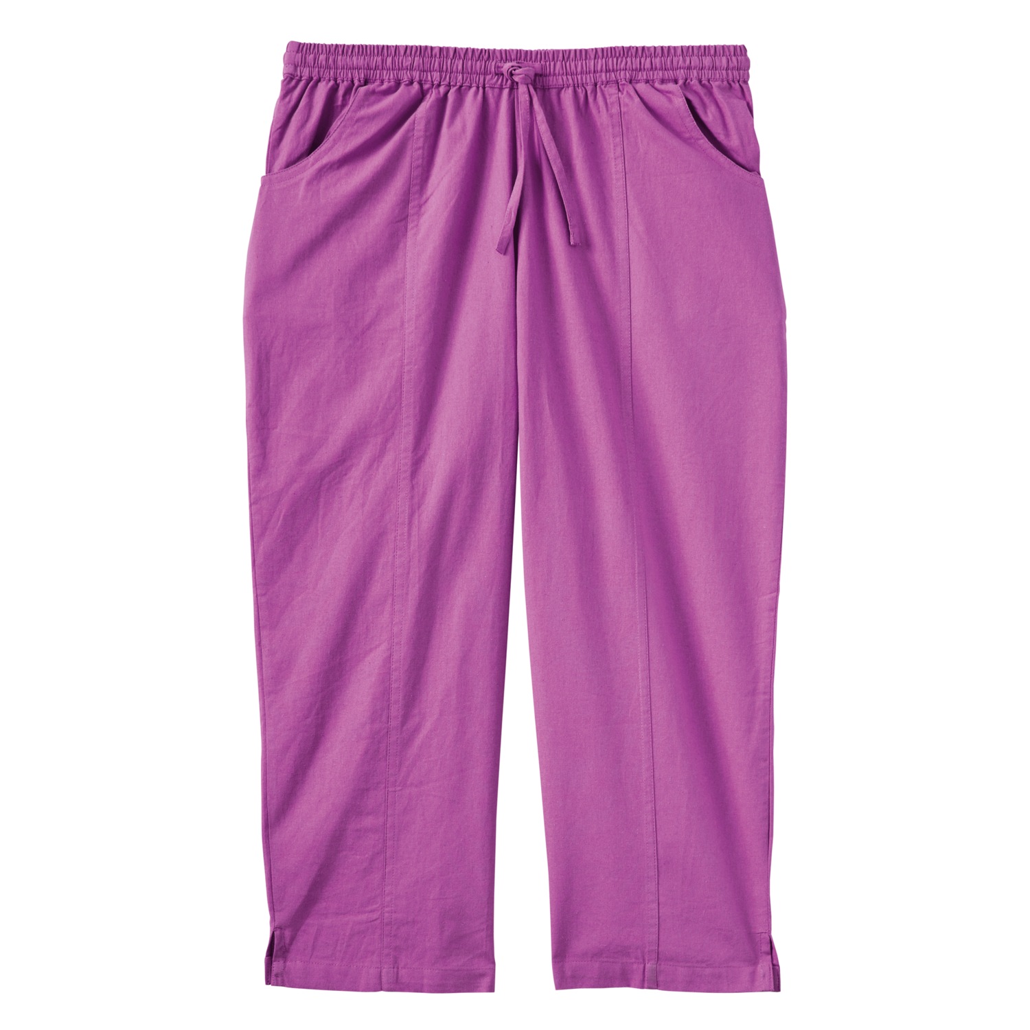 Drawstring Cotton Capris | Carol Wright