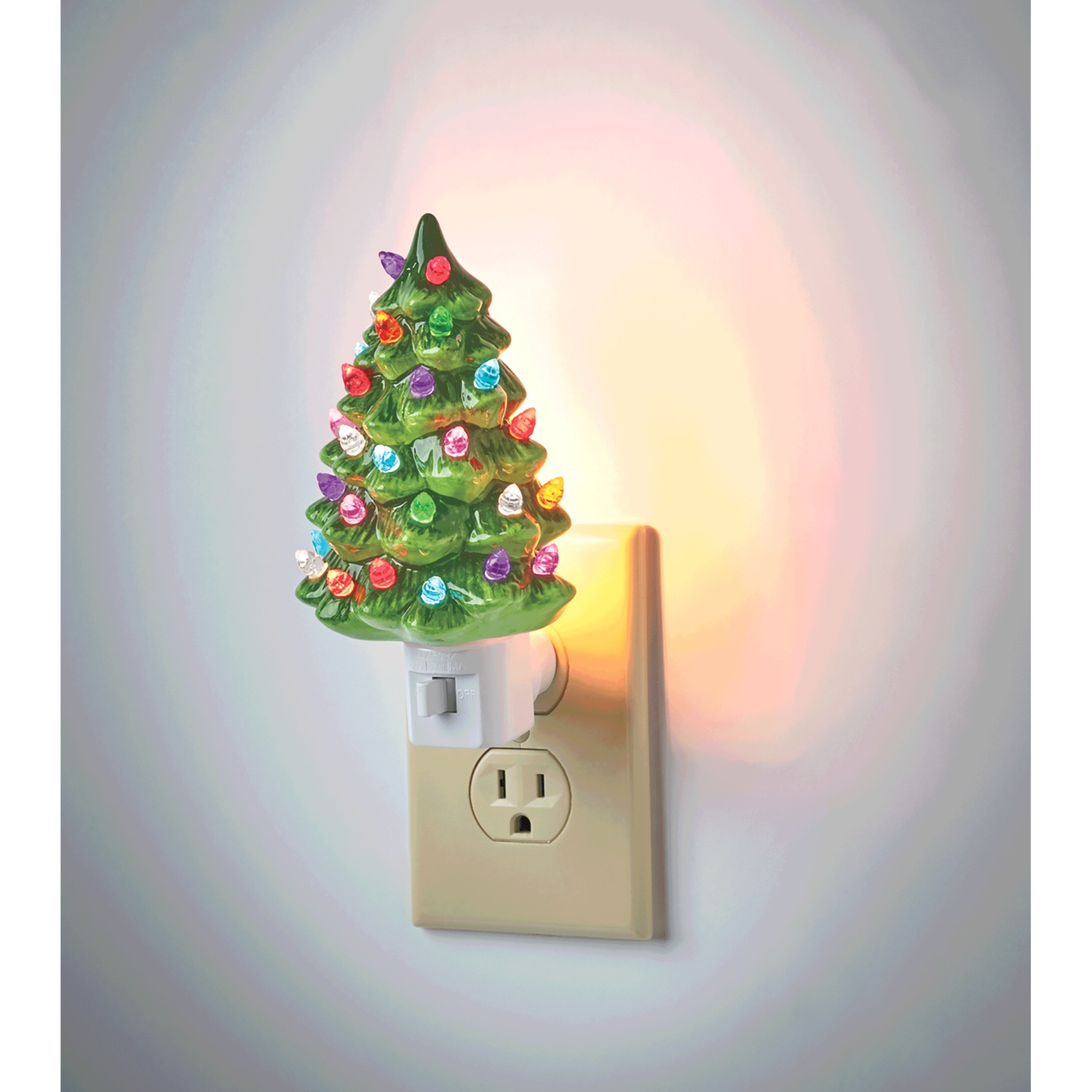 Ceramic Christmas Tree Night-Light | Carol Wright