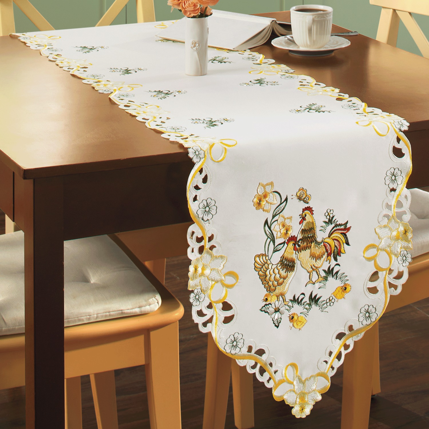 Rooster Table Topper | Carol Wright