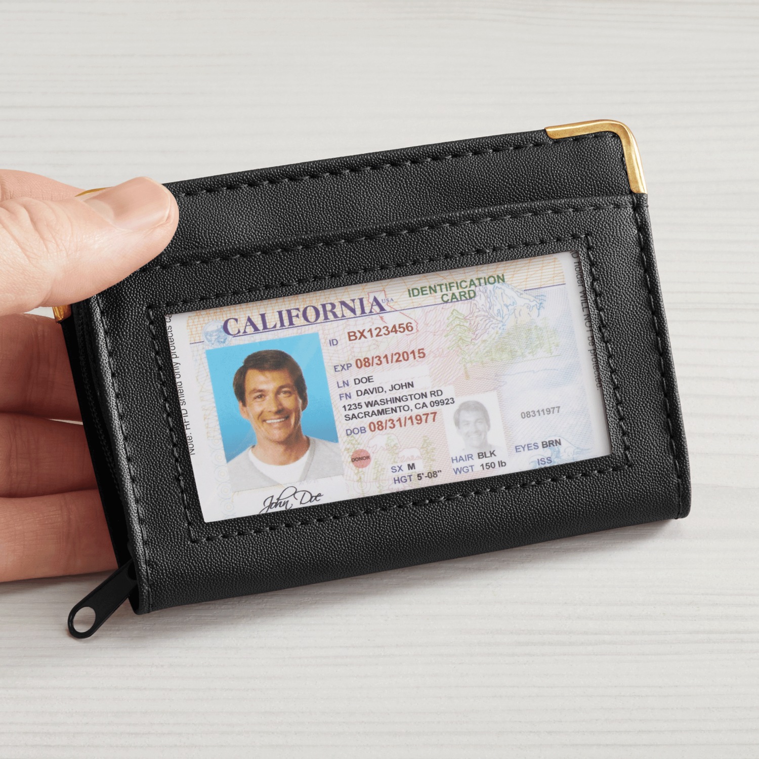 Zip-Around Card Holder | Carol Wright