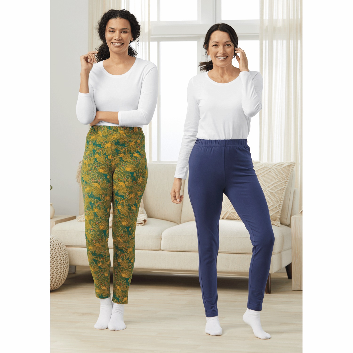 2-Pack Leggings by Easy Essentials | Carol Wright