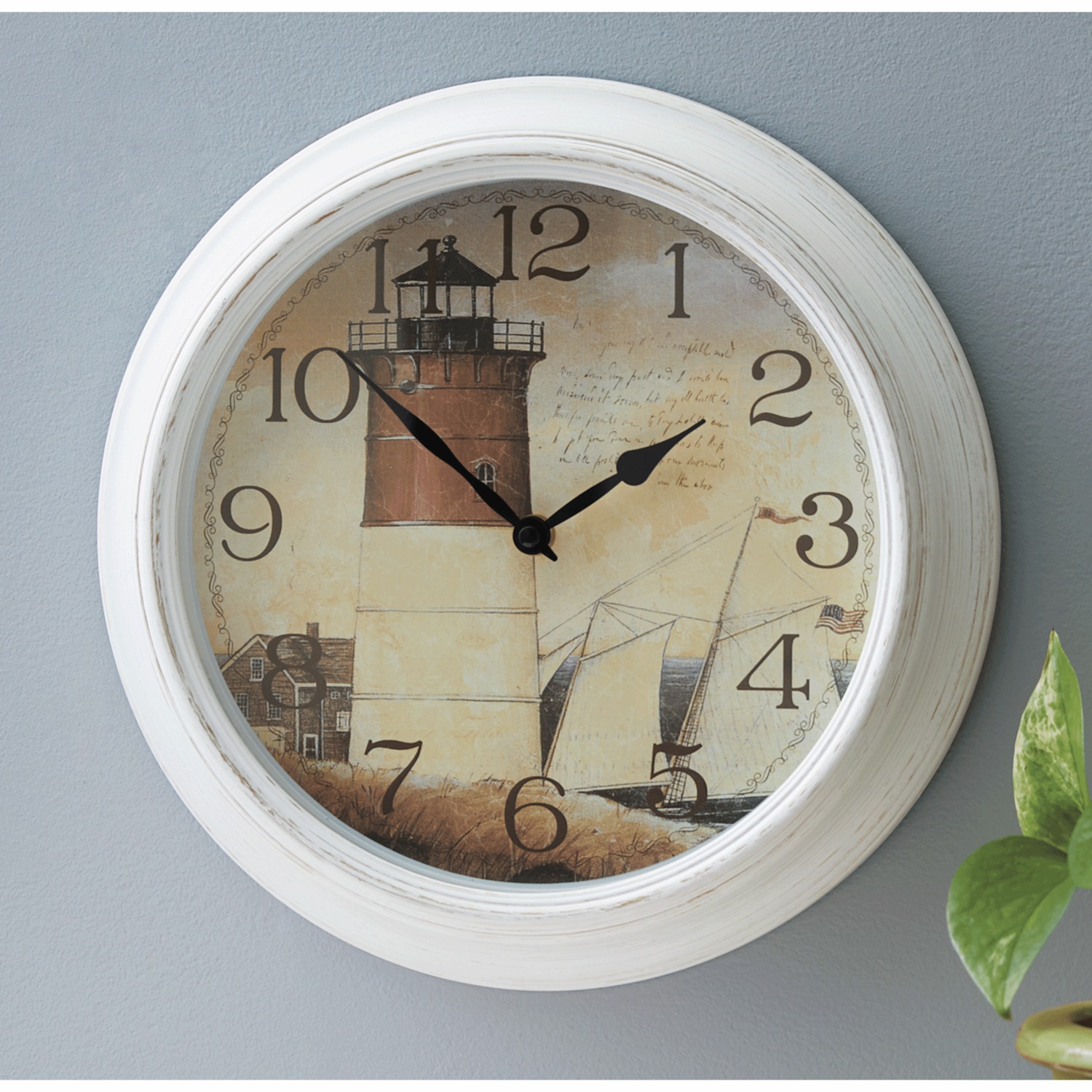 Red Lighthouse Wall Clock | Carol Wright