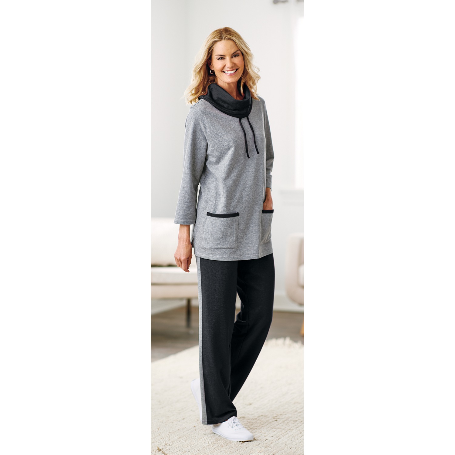 Cowl Neck Lounging Set | Carol Wright