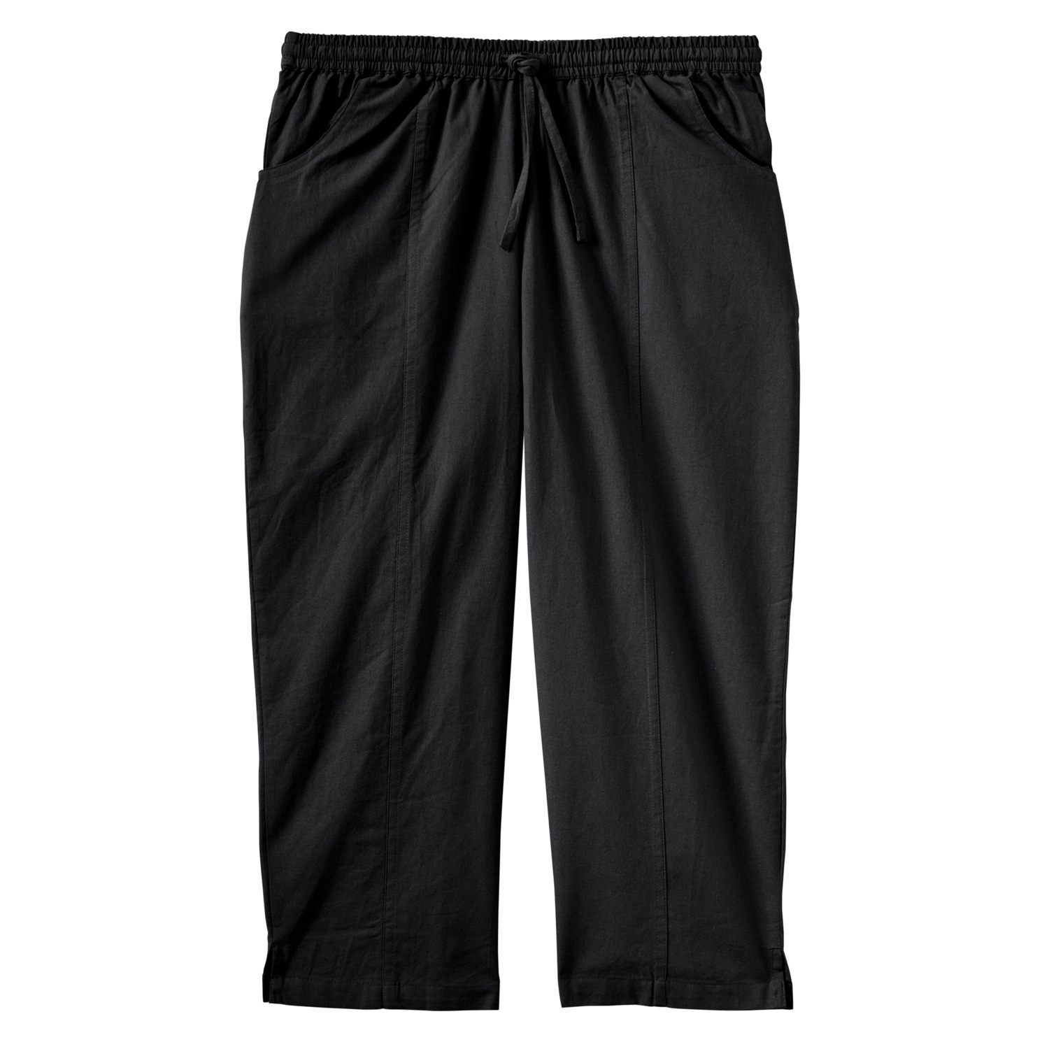 Drawstring Cotton Capris | Carol Wright