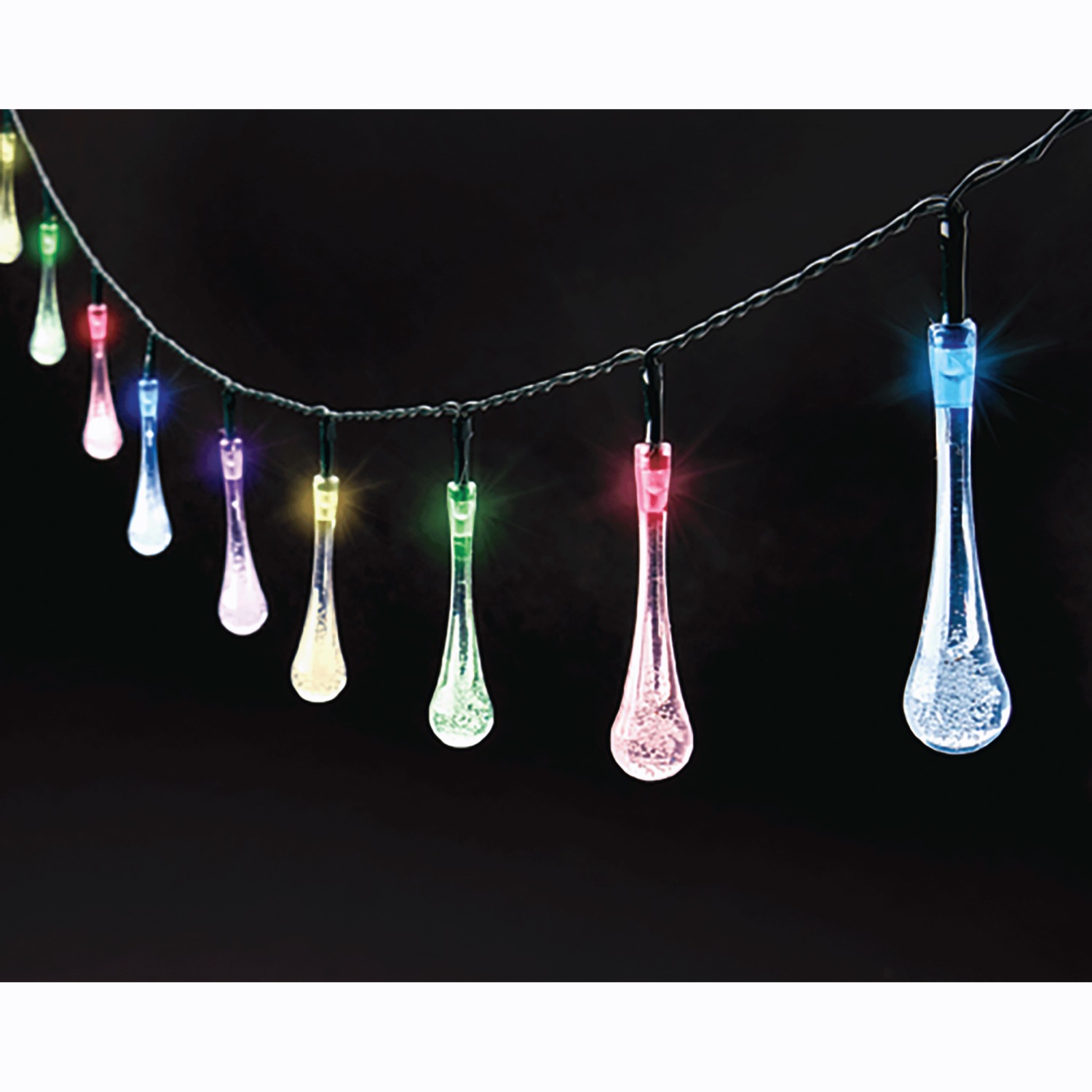 String of Solar Raindrop Lights | Carol Wright