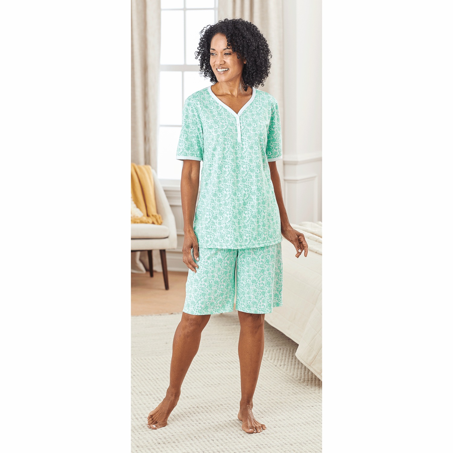 Print Shorty Pajama | Carol Wright