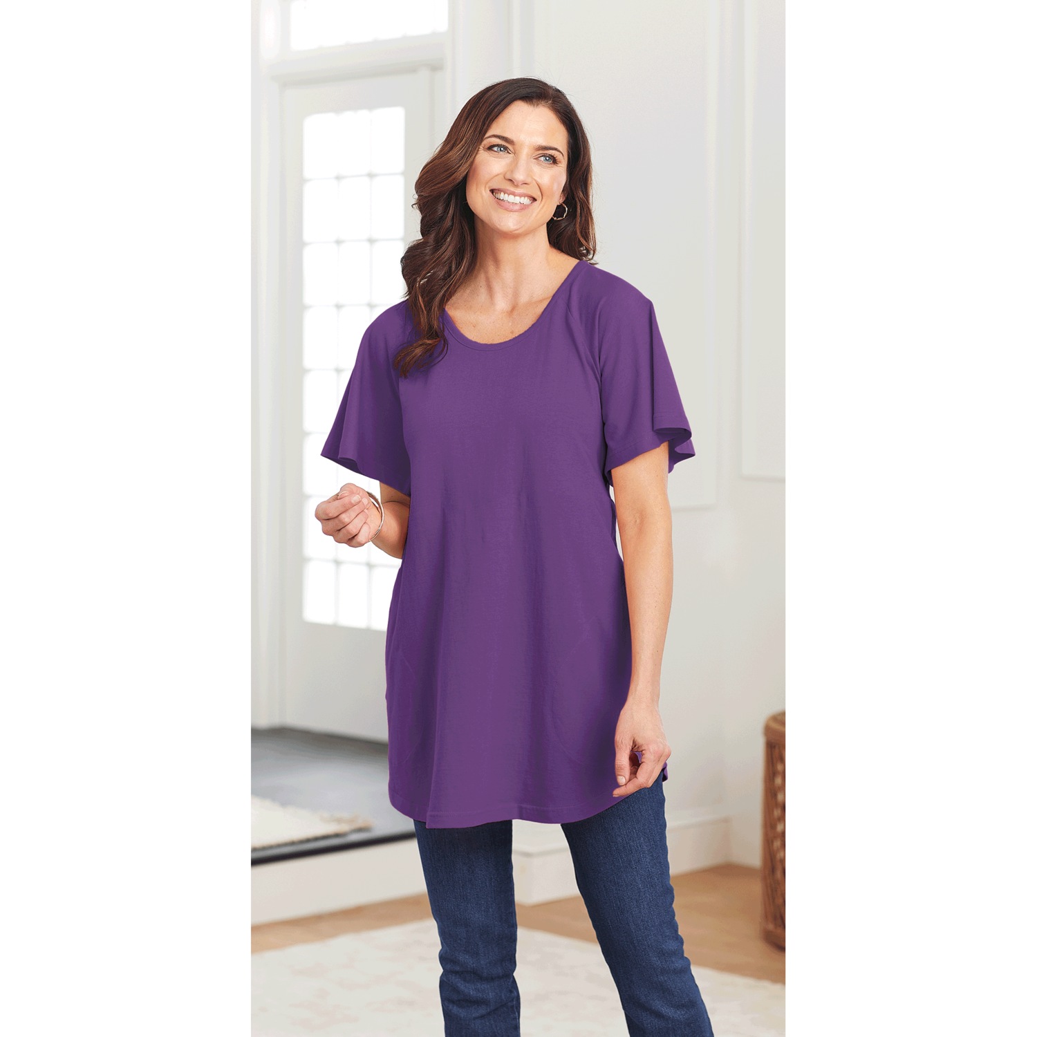 Classic Cotton Smocked Yoke Tunic | Carol Wright