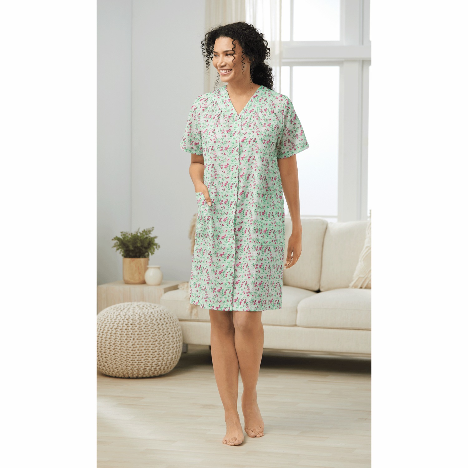 Floral Snap-Front Duster | Carol Wright