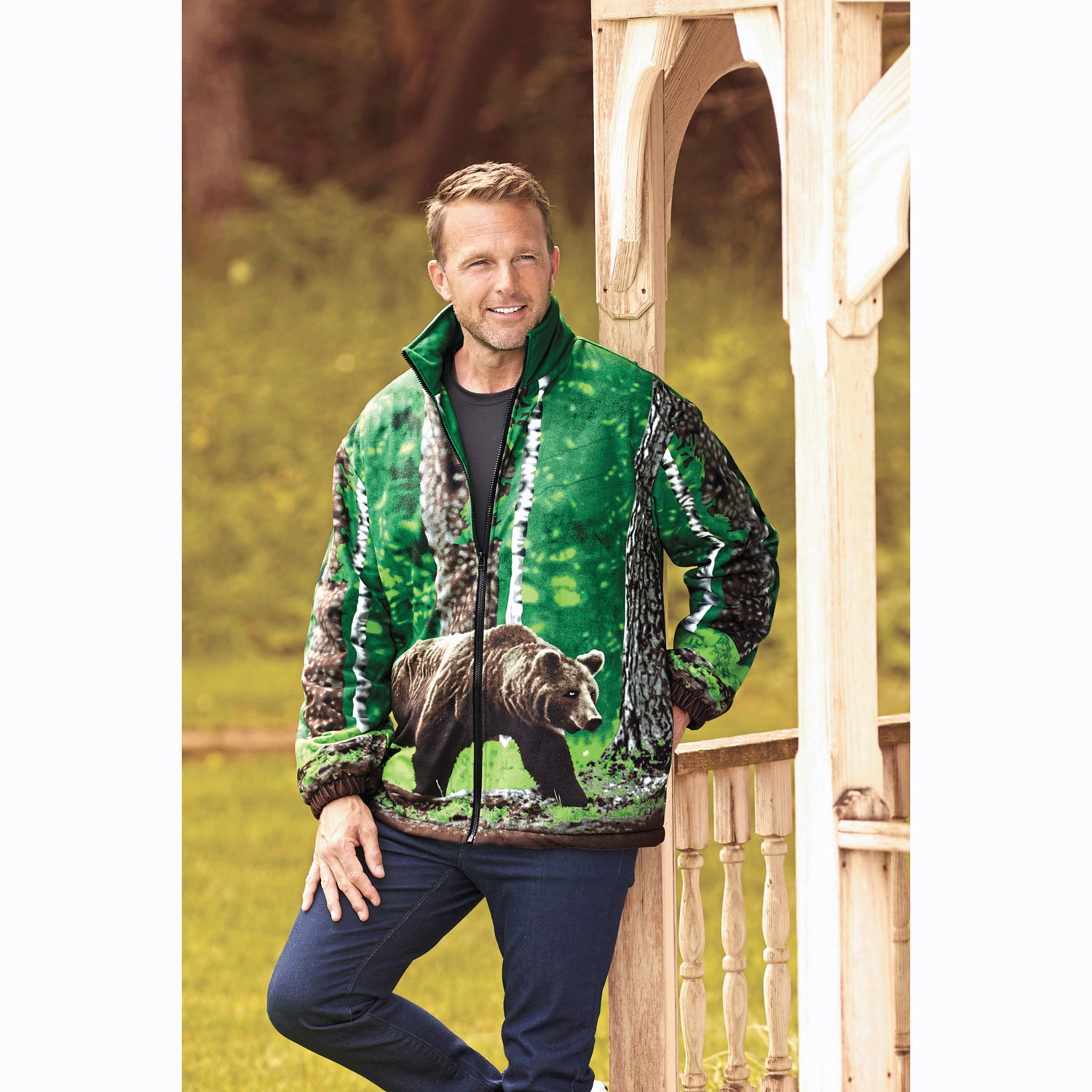 Men's Animal Fleece Jacket | Carol Wright