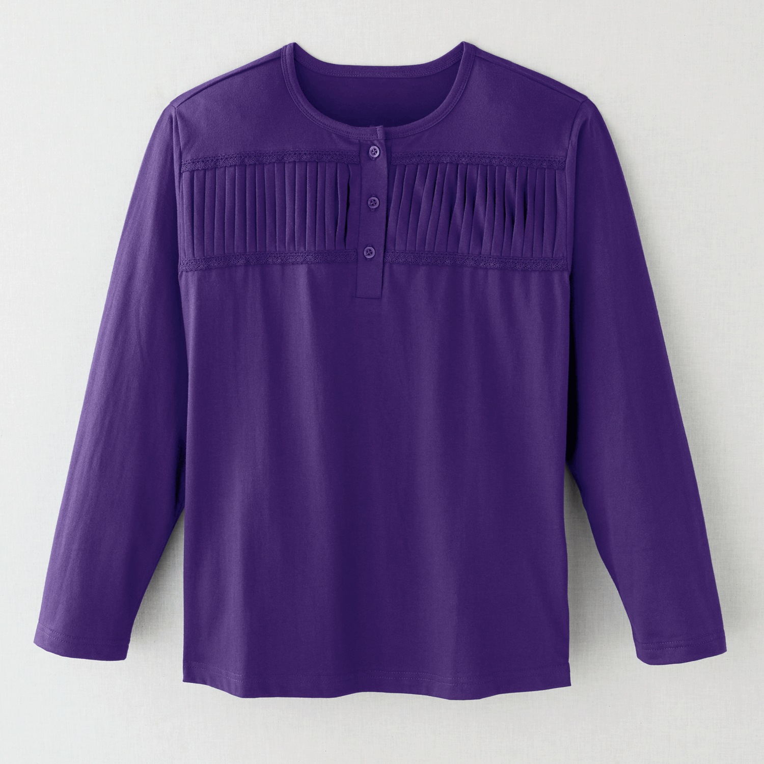 Embellished Henley Top | Carol Wright