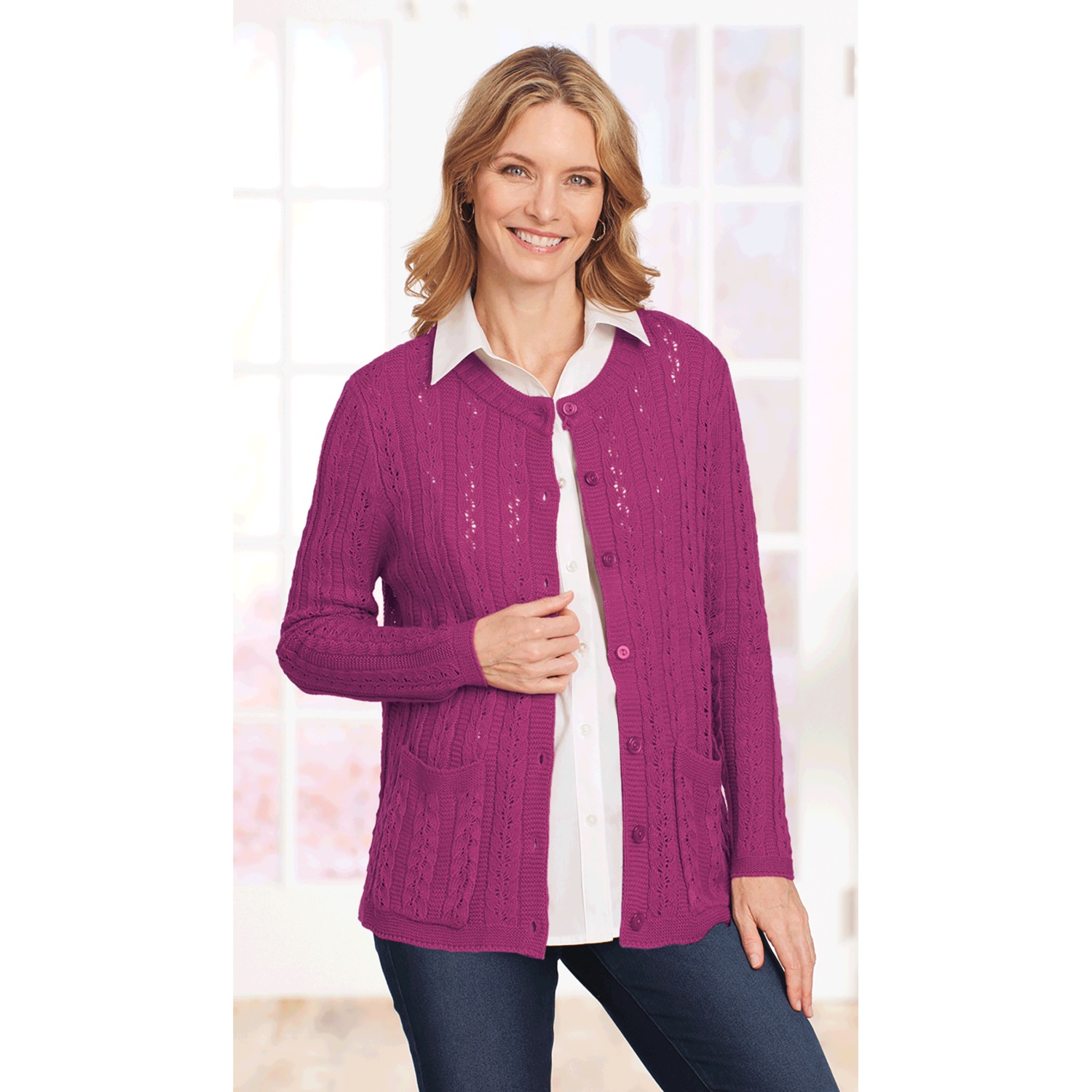 Cable Knit Cardigan | Carol Wright